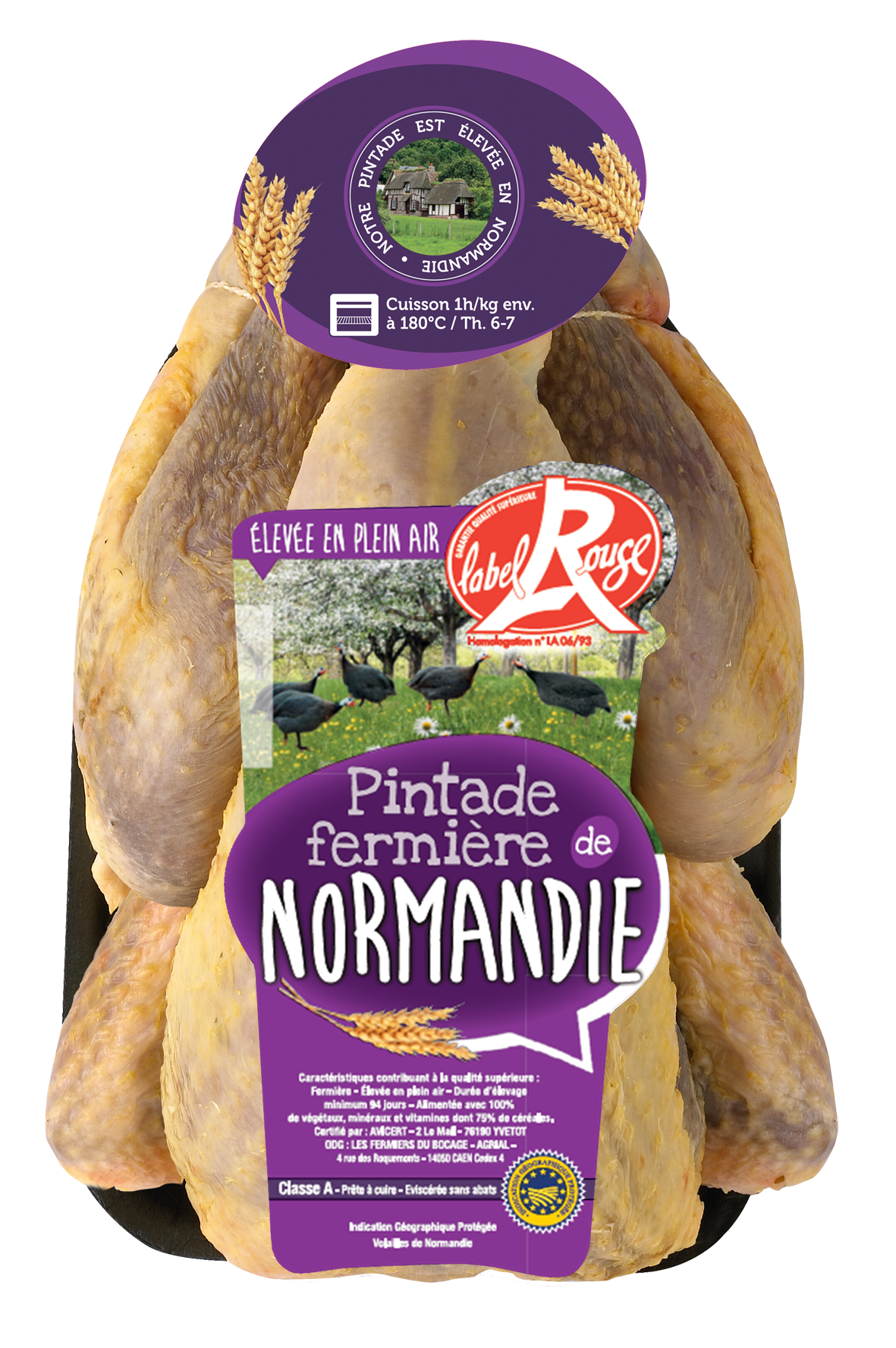 Pintade fermière de Normandie Label Rouge IGP • Saveurs de Normandie